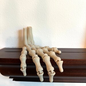 Skeleton Hand Articulated 3D Printed Fidget Bookshelf Decor Gift - Etsy