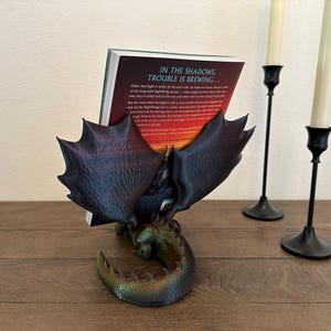 Dragon Book Stand 3D Printed Bookish Gift Bookshelf Decor - Etsy