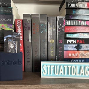 Bookmark Holder 3D Printed Bookshelf Decor Reader Gift Book Shaped ...