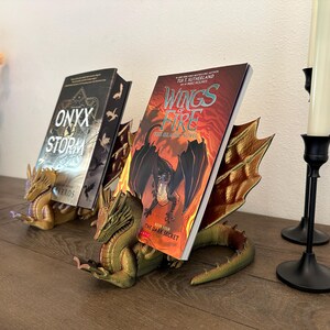 Dragon Book Stand 3D Printed Bookish Gift Bookshelf Decor - Etsy