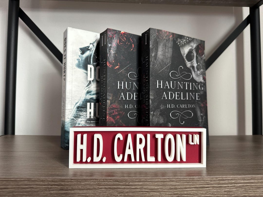 H D Carlton Sign Officially Licensed 3D Printed Bookshelf Decor Bookish ...