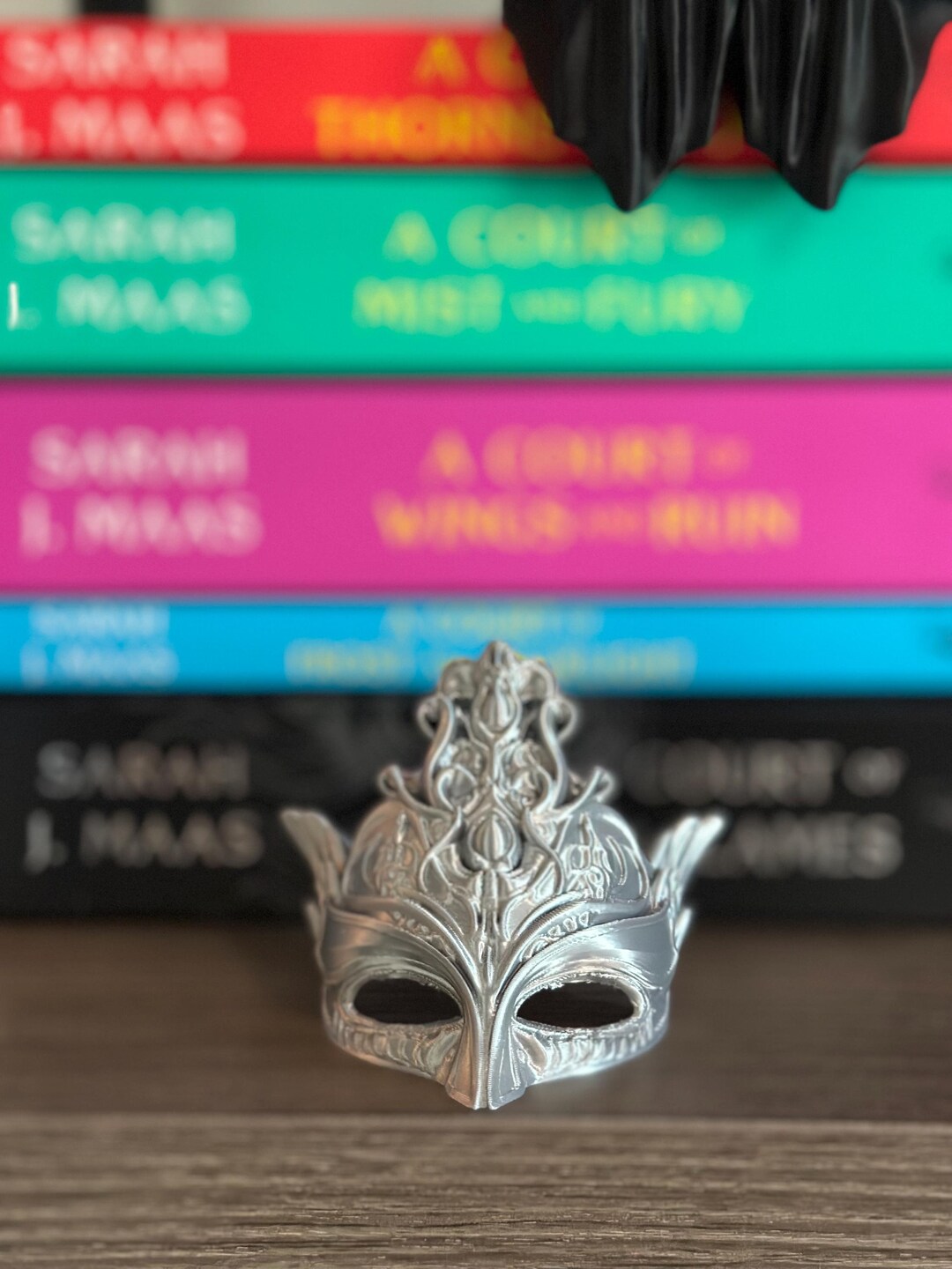 Mardi Gras Mask 3D Printed Carnival Mask Bookshelf Decor Bookish Gift ...