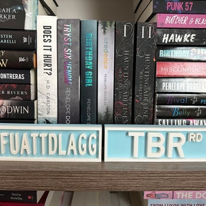 Book Library Sign 3D Printed Bookshelf Decor Gift - Etsy