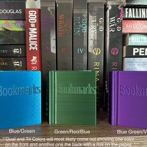 Bookmark Holder 3D Printed Bookshelf Decor Reader Gift Book Shaped ...
