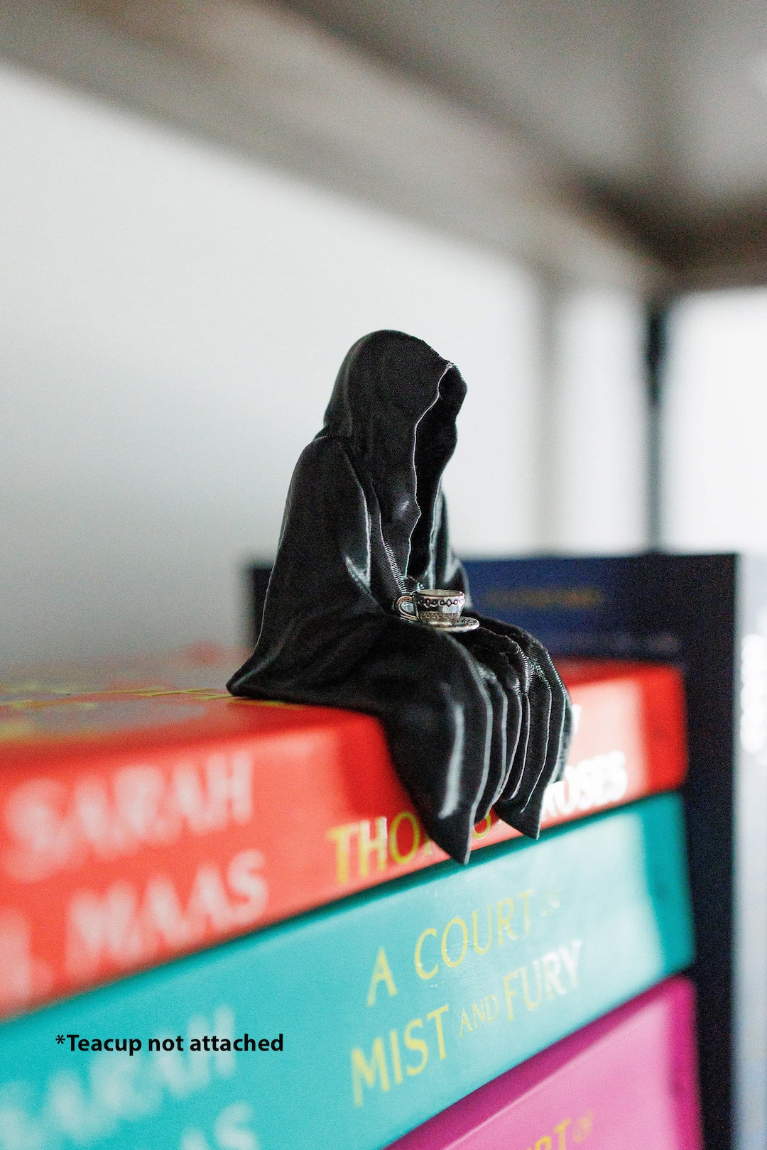 Grim Reaper Sitting Bookshelf Decor 3D Printed Death Figure Gift ...
