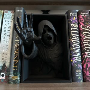 Reaper Book Nook 3D Printed Bookshelf Decor Bookish Gift Demon Ghost ...
