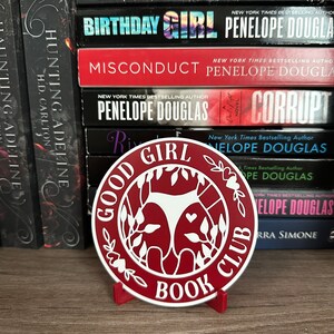 Good Girl Book Club Sign 3D Printed Bookshelf Decor Gift - Etsy