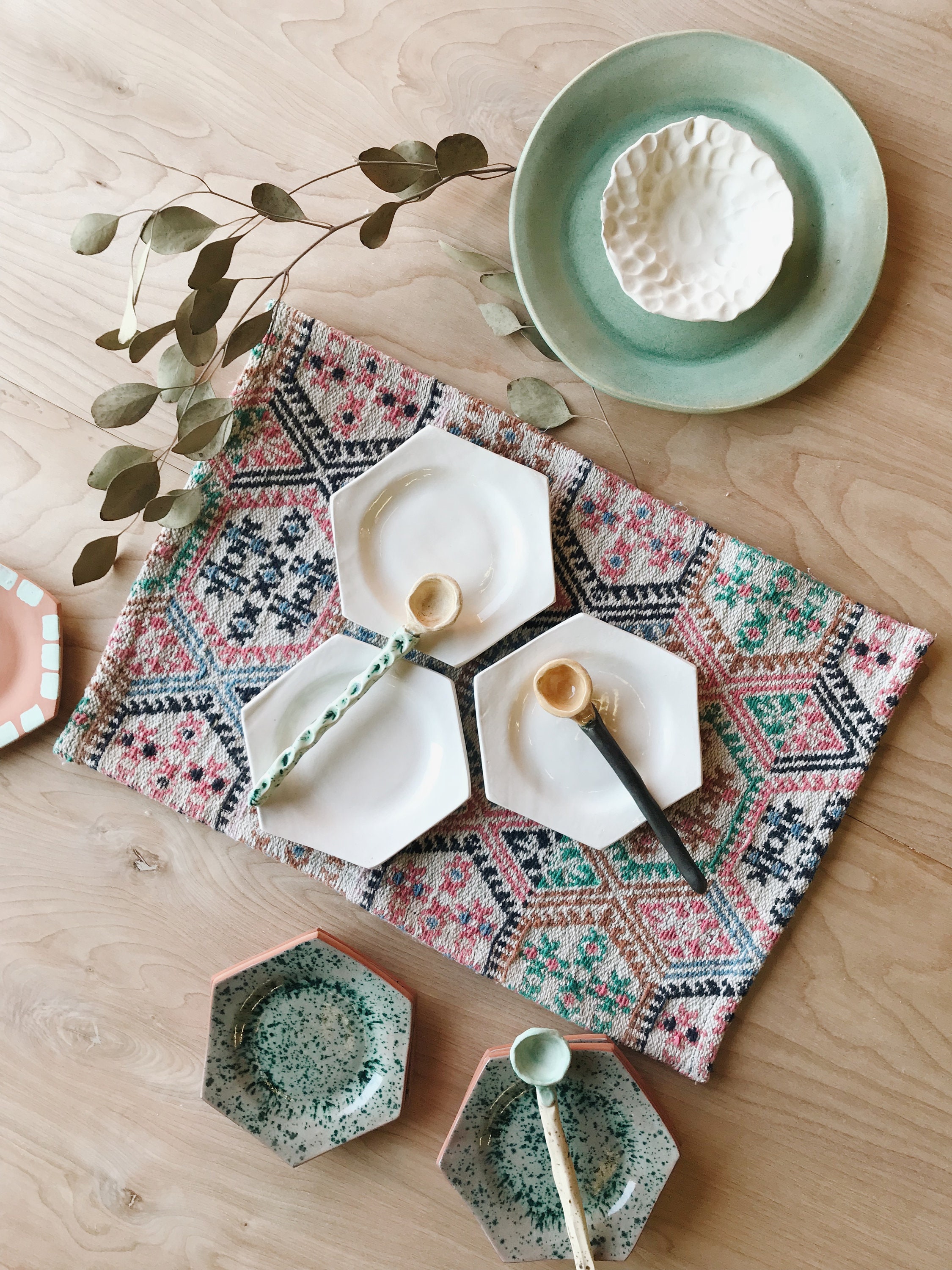 Honeycomb Ceramic Dishes (set of 3) - Etsy
