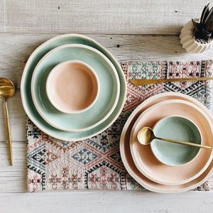 Sage Green Dinner Set - Etsy