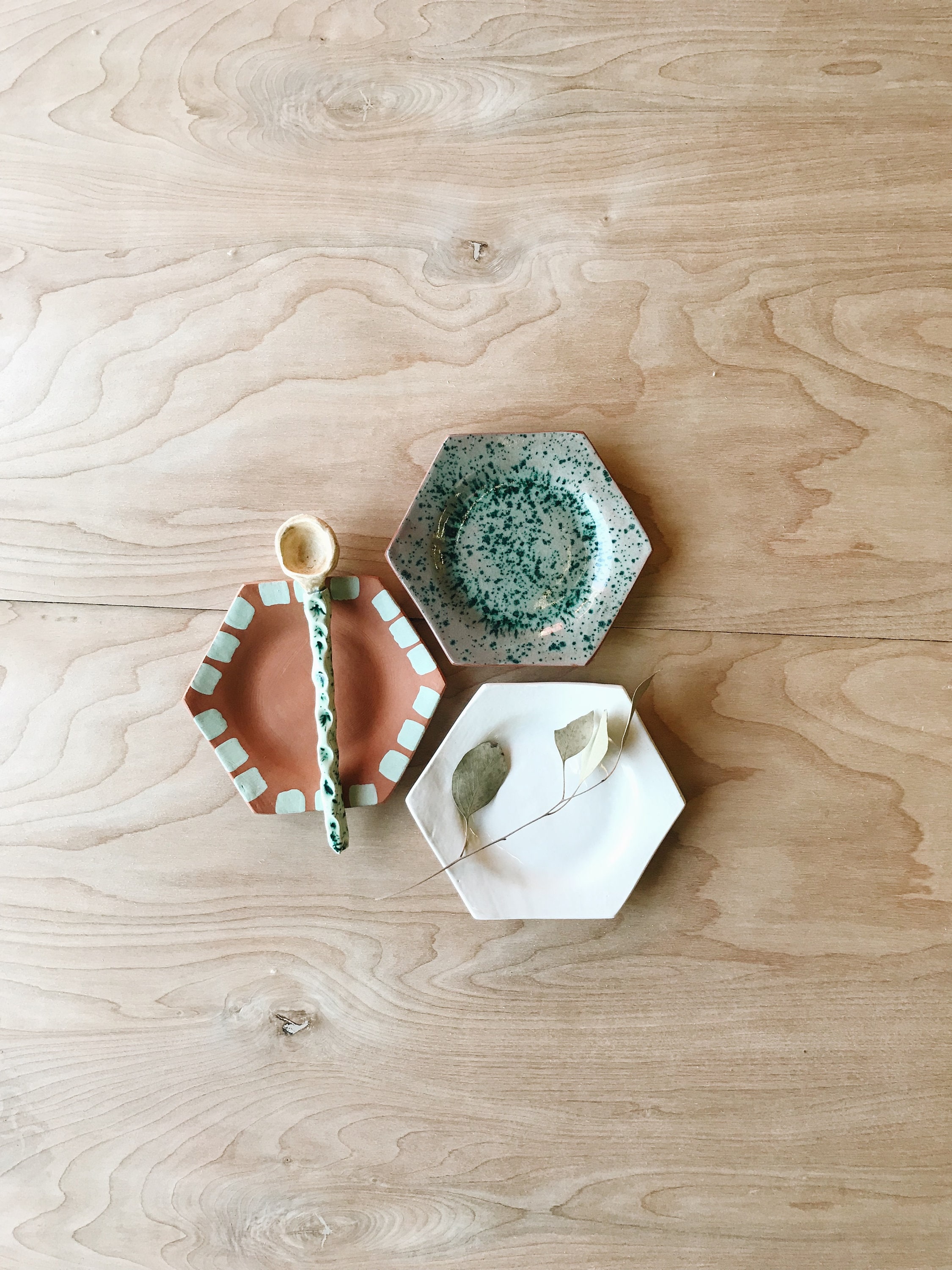 Honeycomb Ceramic Dishes (set of 3) - Etsy