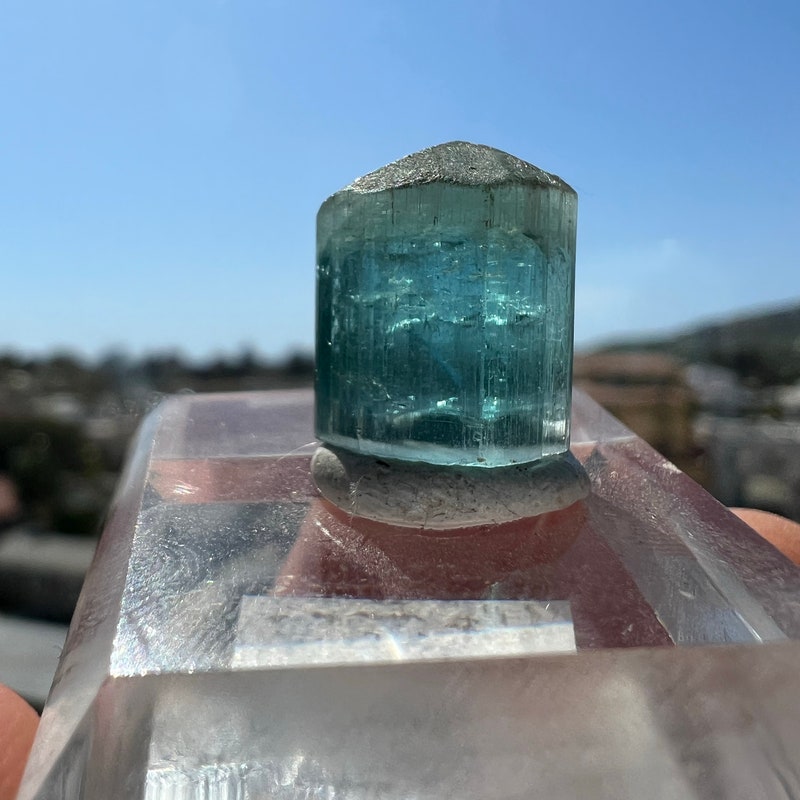 Blue Tourmaline Crystal - Etsy