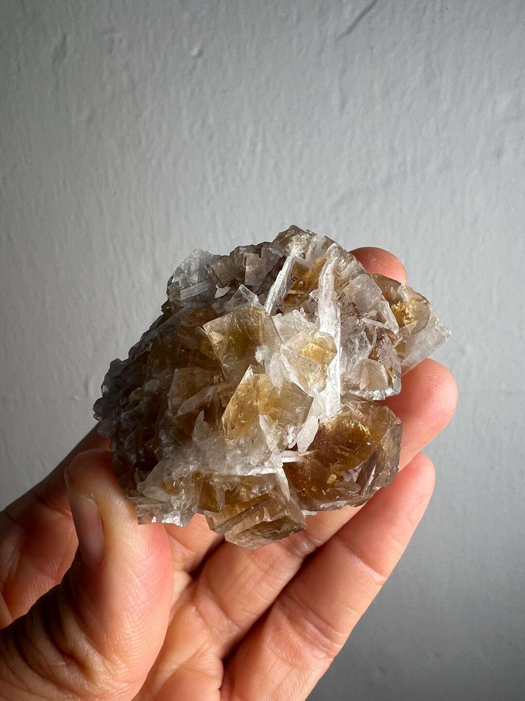 Fluorite W/celestite , Stoneco White Rock Quarry, Clay Center, Allen ...