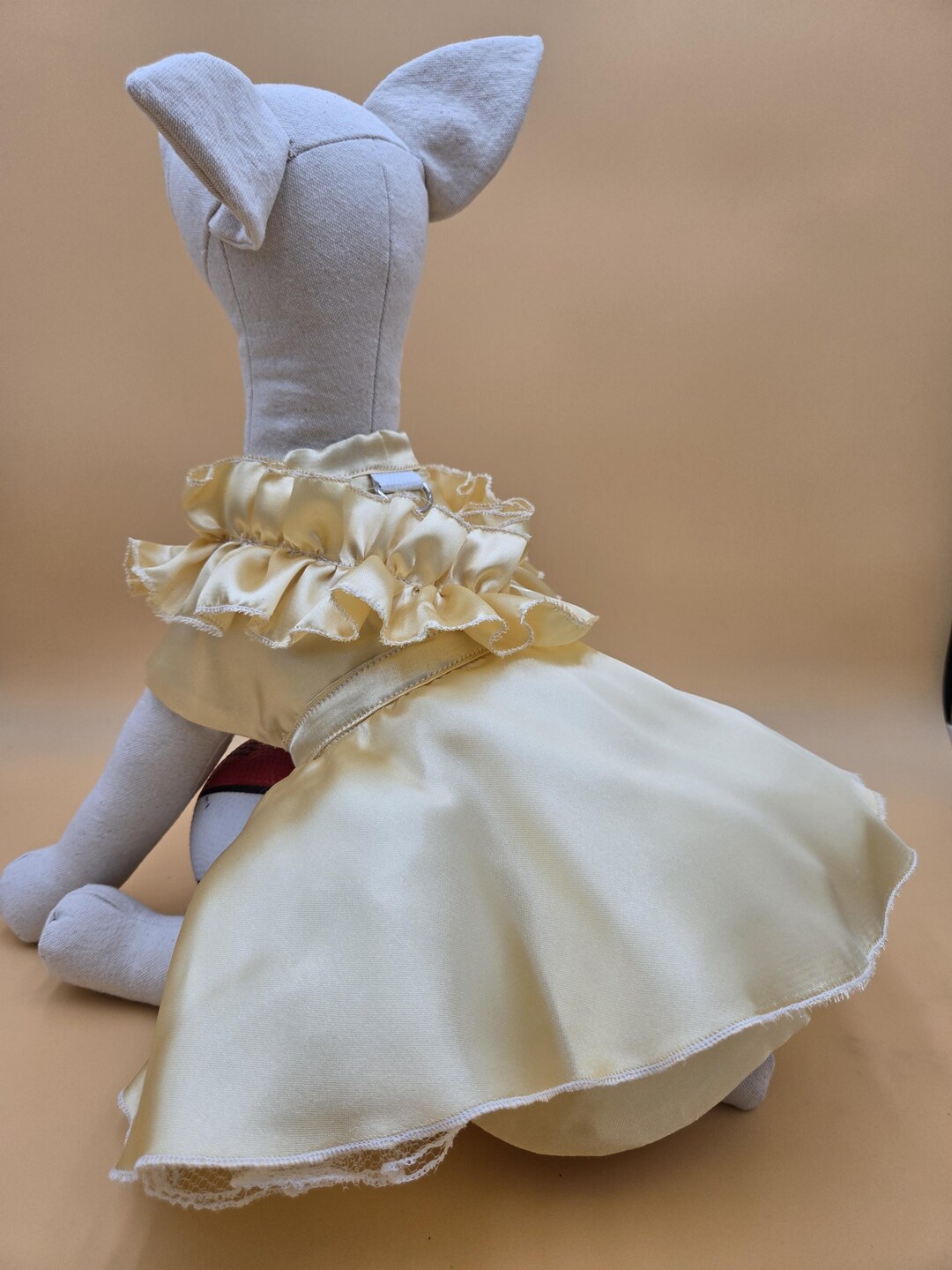 Handmade Ruffle Dog Dress, Yellow Costume, Size Small - Etsy
