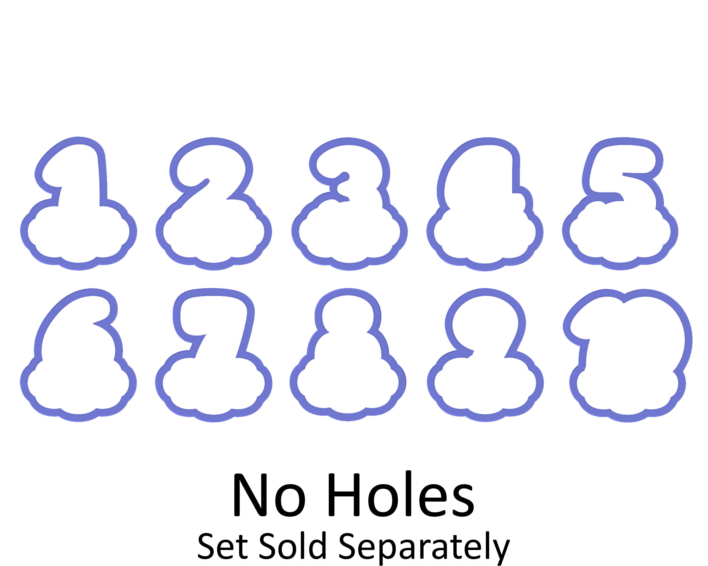 Chubby Number 9 With Cloud Cookie Cutter | Etsy