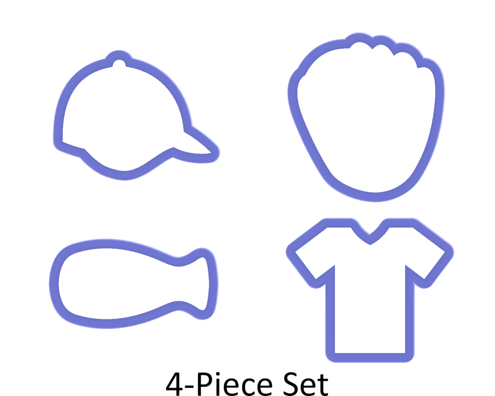 Baseball Cookie Cutter Set 4-piece or 5-piece Set | Etsy