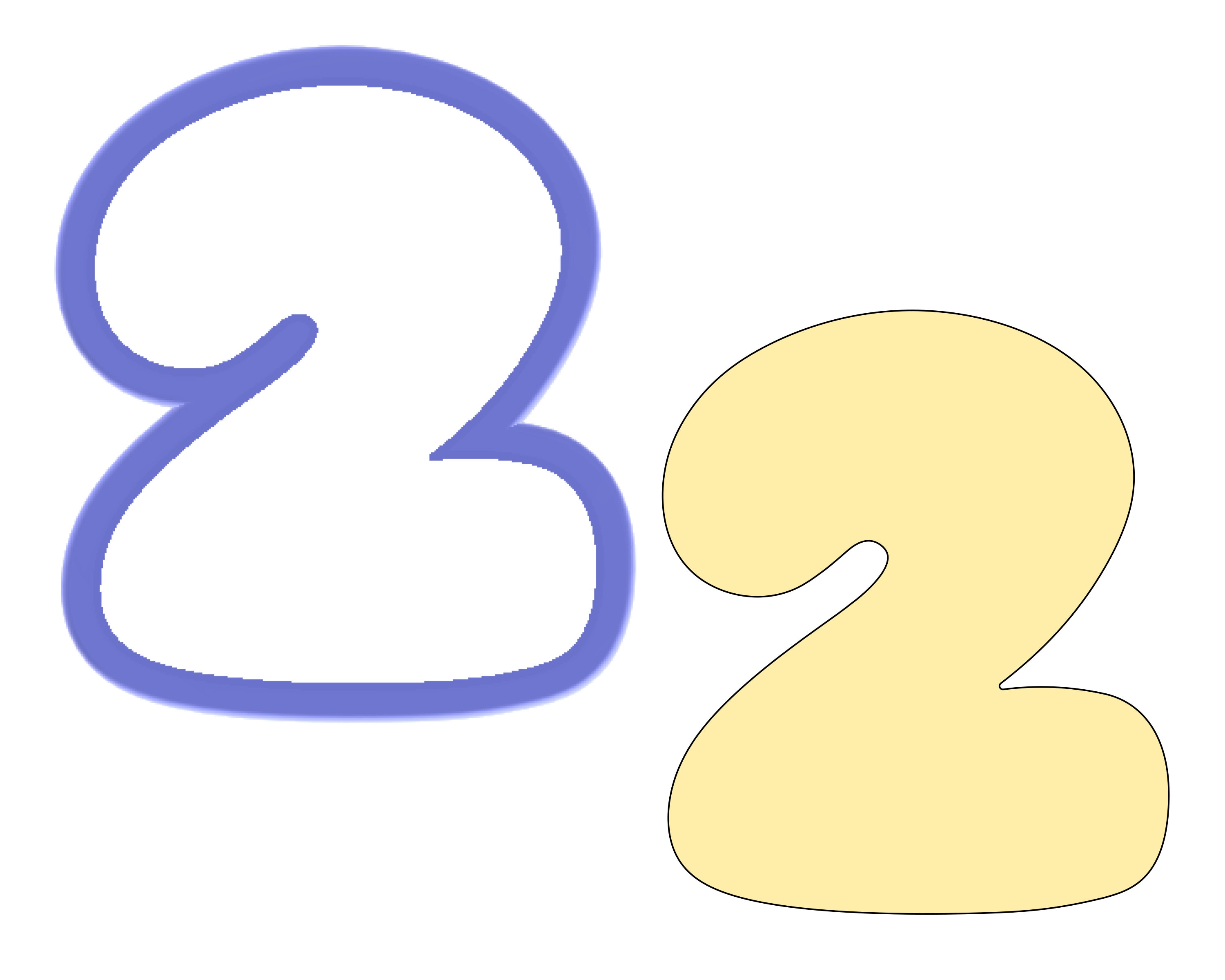 Chubby Number 2 Cookie Cutter - Etsy