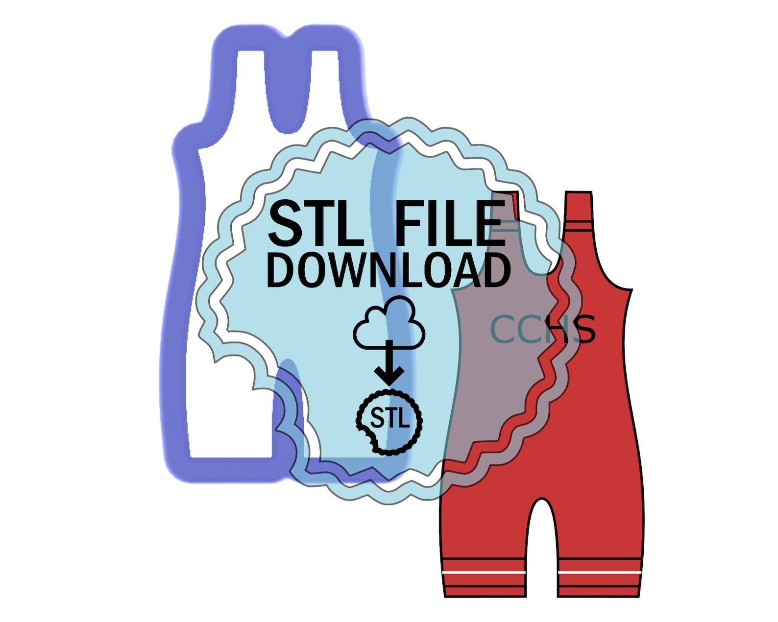 STL Digital Download Cookie Cutter - Wrestling Singlet - Etsy