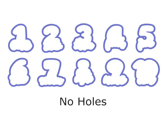 Graffiti Numbers 1 10