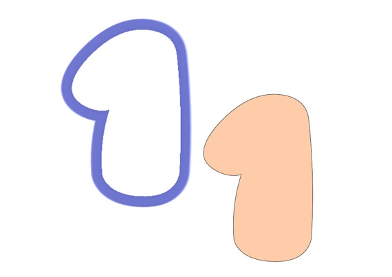 Chubby Number 1 Cookie Cutter - Etsy