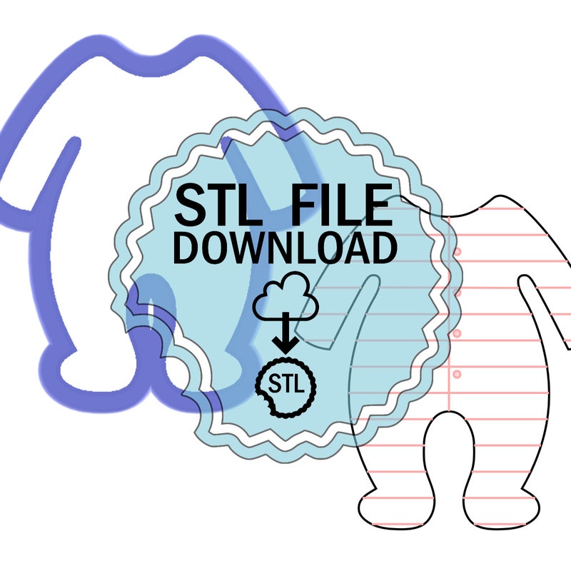 Baby Romper Stamp Stl - Etsy