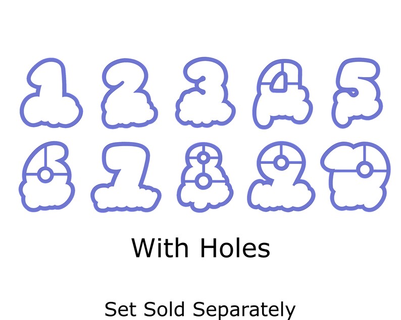 Chubby Number 8 With Script Outline Cookie Cutter - Etsy