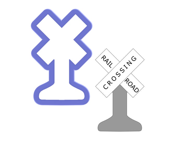 Railroad Crossing Sign Cookie Cutter - Etsy