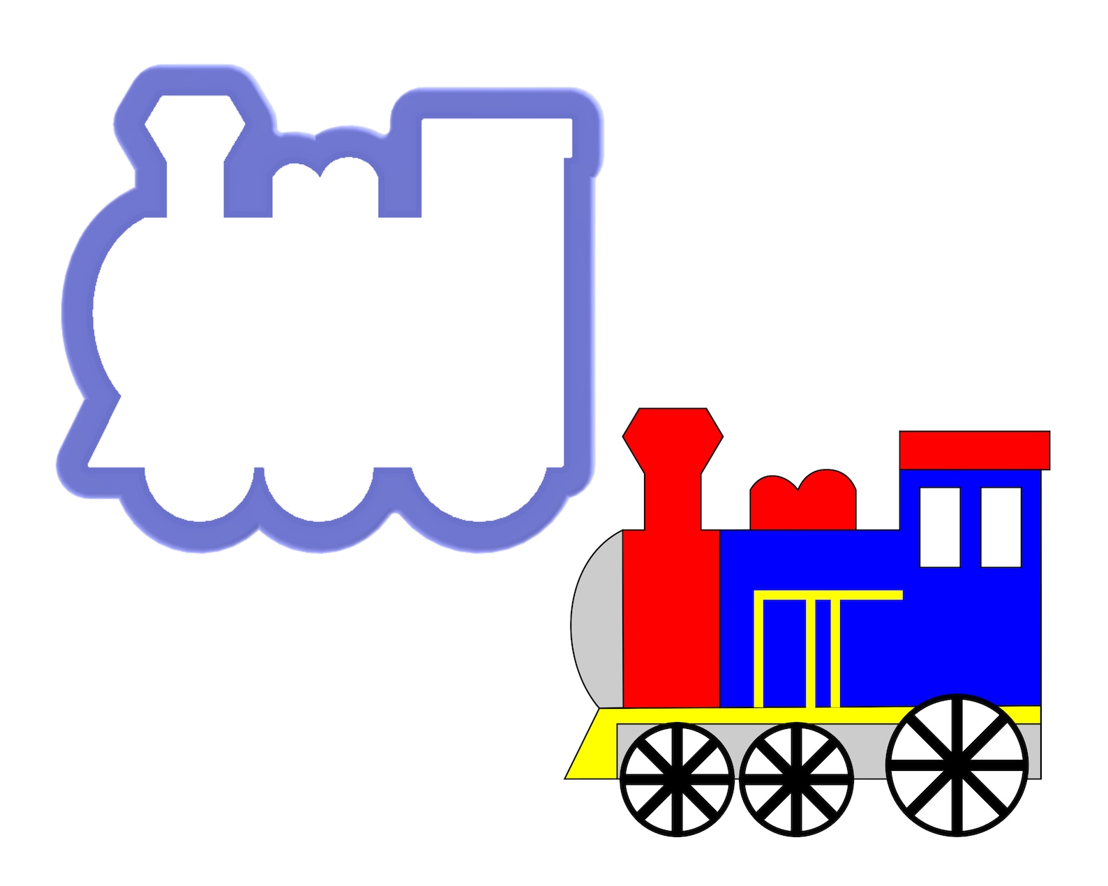 Train Engine Cookie Cutter | Etsy