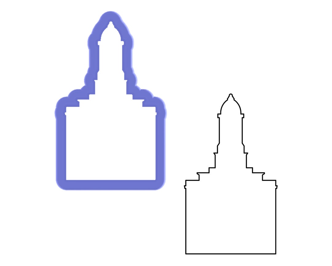 Cedar City Temple Cookie Cutter - Etsy