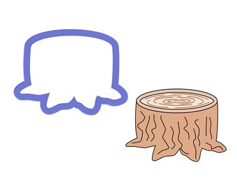 Circular Tree Stump Wood Grain Stencil - Etsy