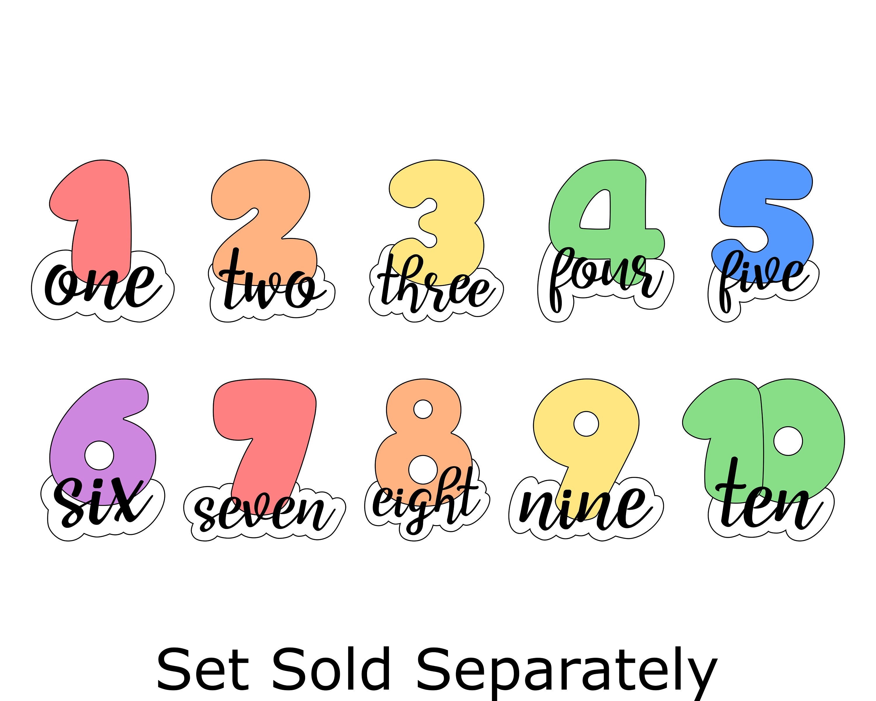 Chubby Number 3 With Script Outline Cookie Cutter - Etsy