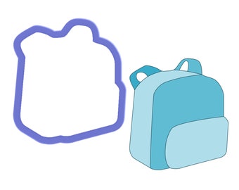 Backpack or Back Pack Cookie Cutter and Fondant Cutter and Clay Cutter ...