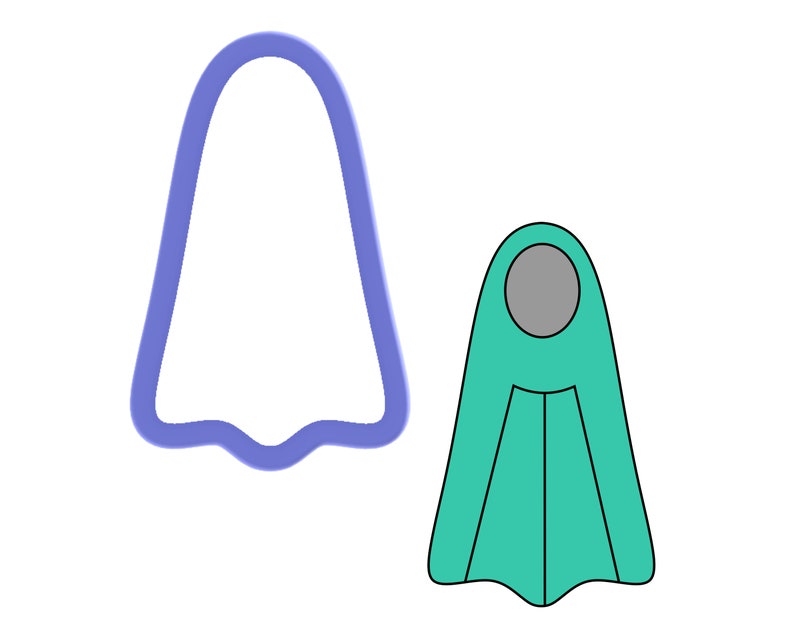 Swim Flipper Cookie Cutter - Etsy