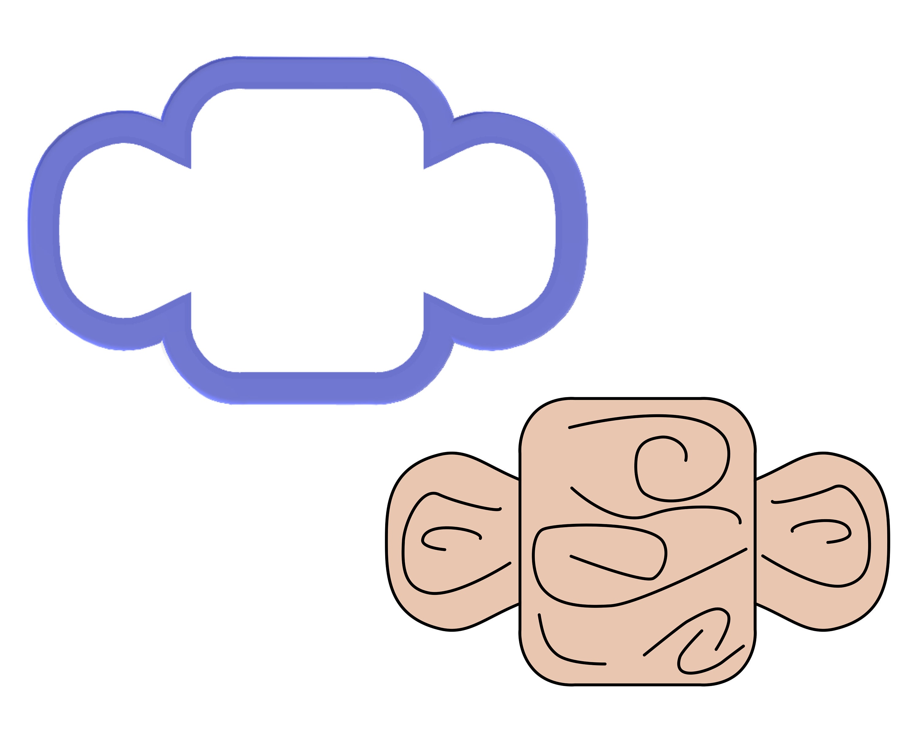 Rolling Pin Cookie Cutter - Etsy