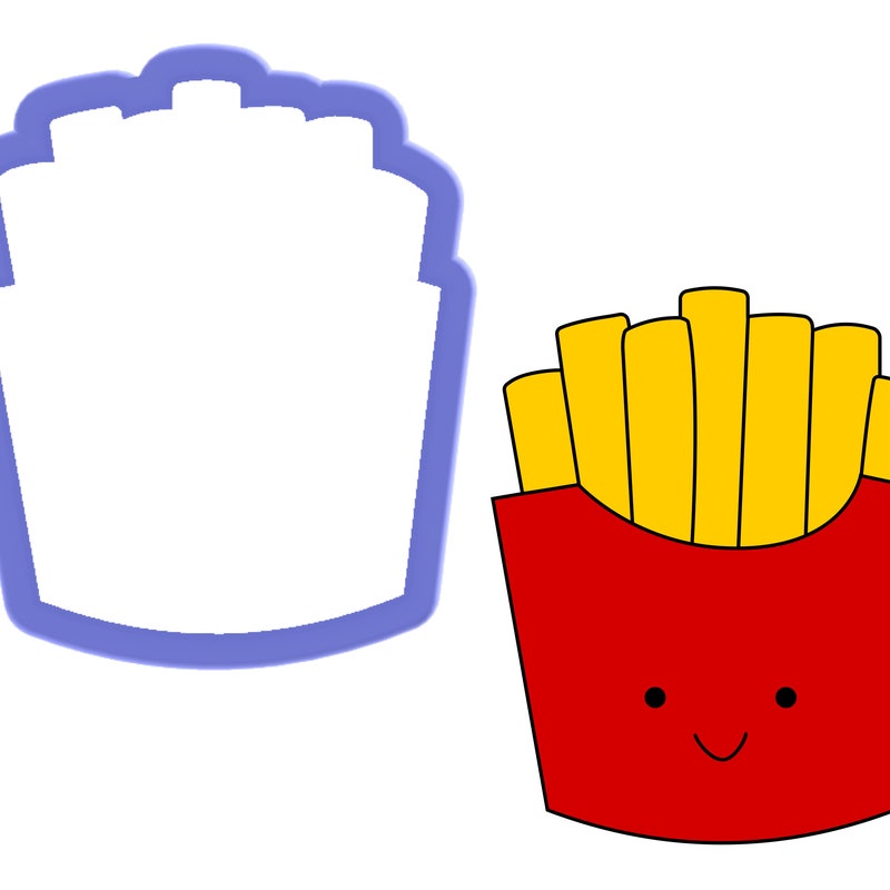 Fondant Burger and Fries - Etsy