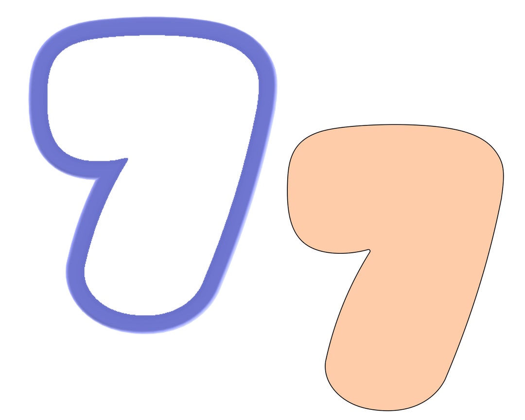 Chubby Number 7 Cookie Cutter - Etsy