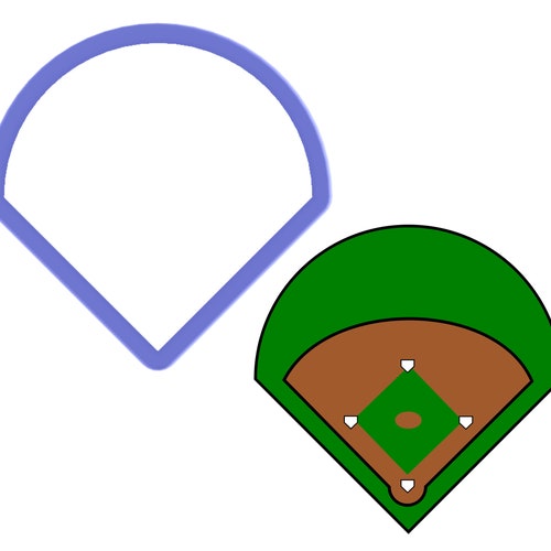 Baseball Cookie Cutter Stamp Stencil SHARP EDGES FAST - Etsy