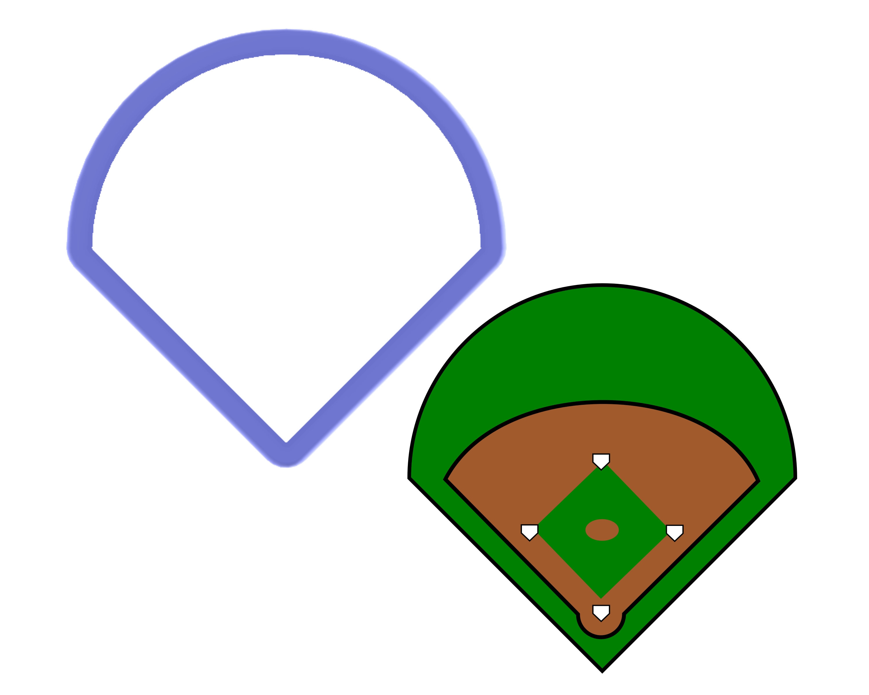 Easy Baseball Field Drawings