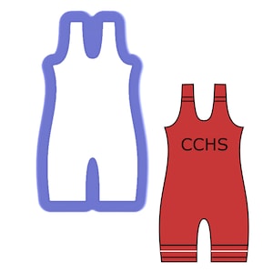 STL Digital Download Cookie Cutter - Wrestling Singlet - Etsy