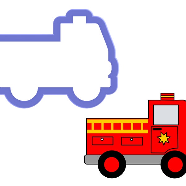 Fire Truck Cookie Cutter - Etsy