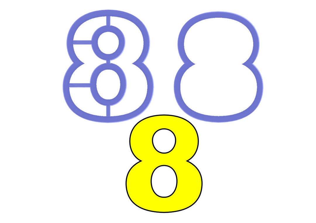 Number 8 Cookie Cutter - Etsy