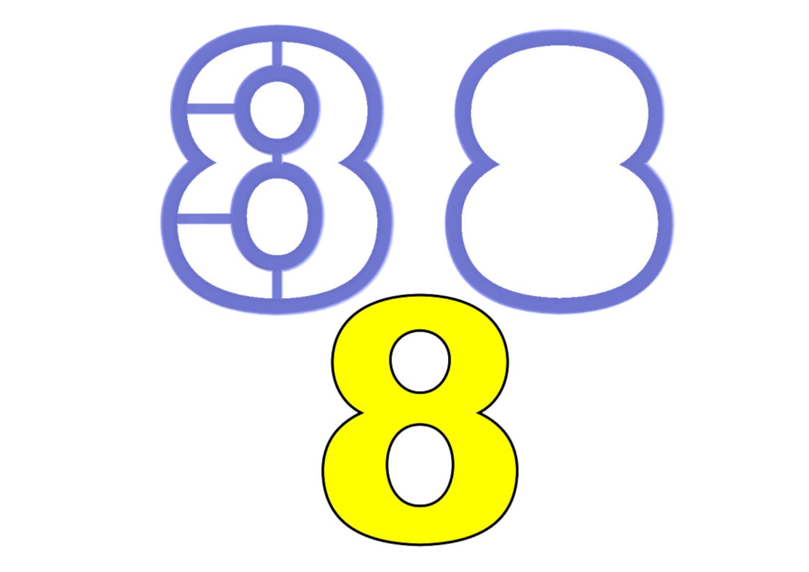 Number 8 Cookie Cutter - Etsy