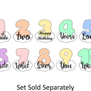 Chubby Number 5 With Cloud Cookie Cutter - Etsy