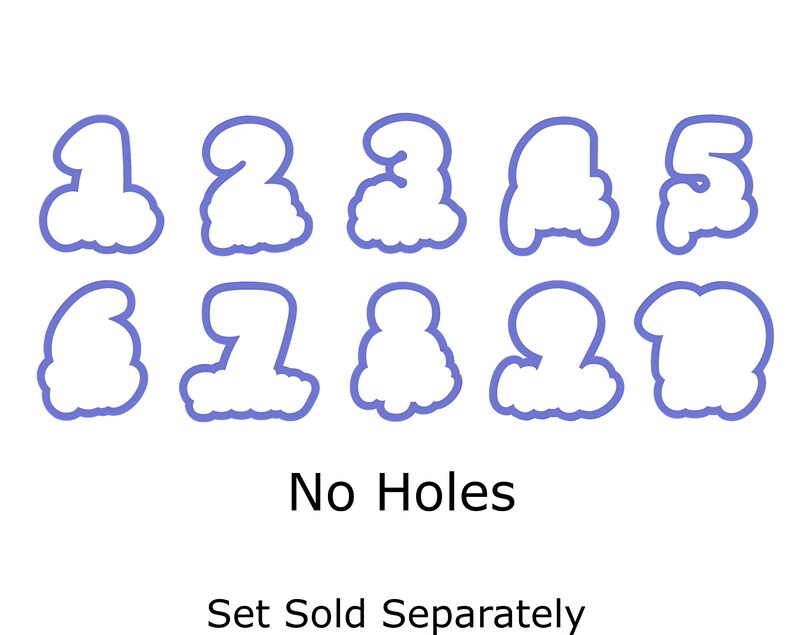 Chubby Number 2 With Script Outline Cookie Cutter - Etsy