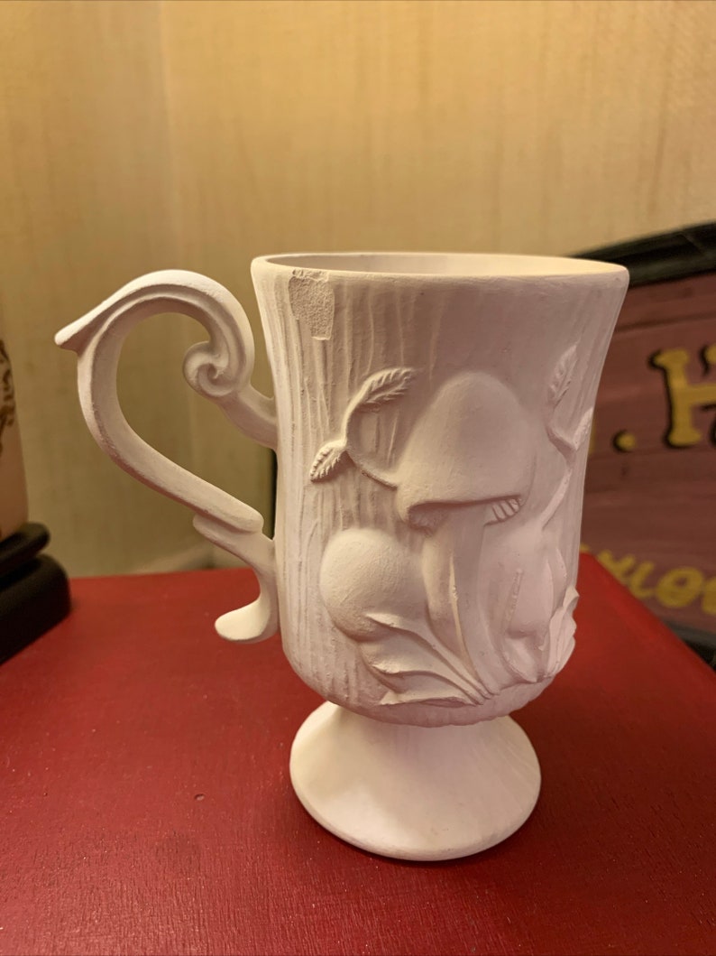 1970s Arnels Rare Vintage Mushroom Design Coffee Mug Cup Unfinished Raw ...