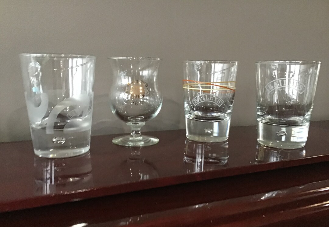 Baileys Mismatched Rock Glasses Set of Four - Etsy