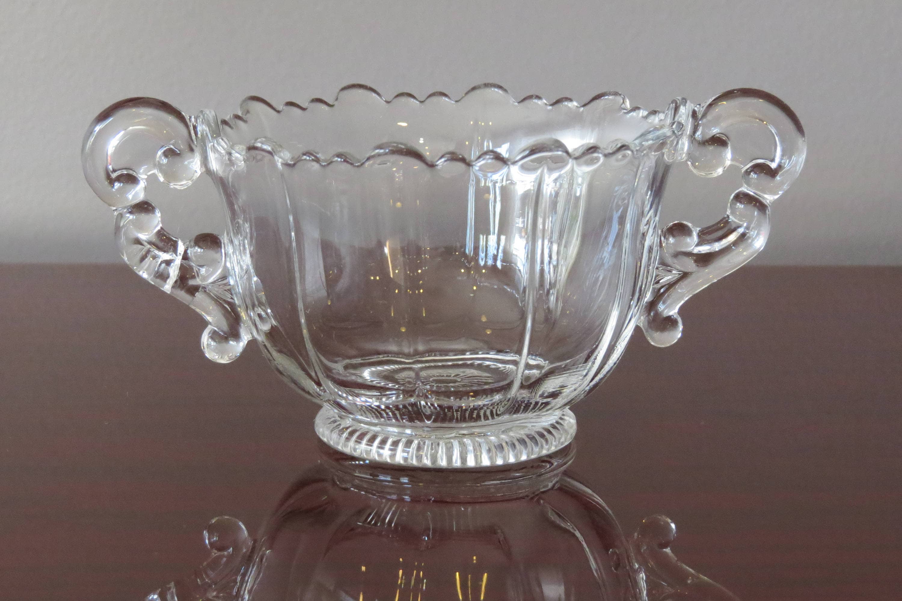 Vintage Cambridge Glass in the Martha Ribbed Pattern Footed - Etsy