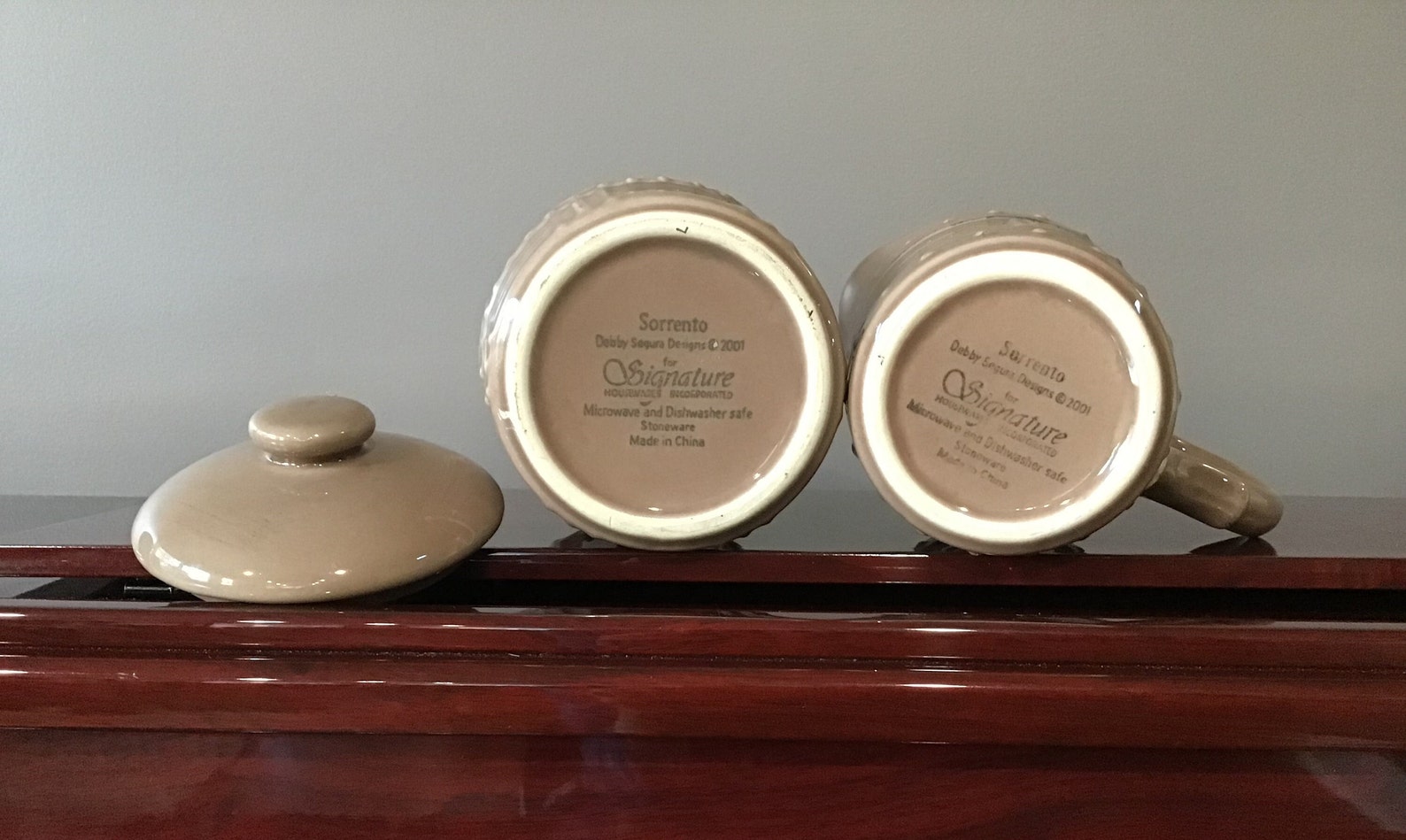 Sorrento Debby Segura Signature Suede Creamer and Sugar Set and Salt ...