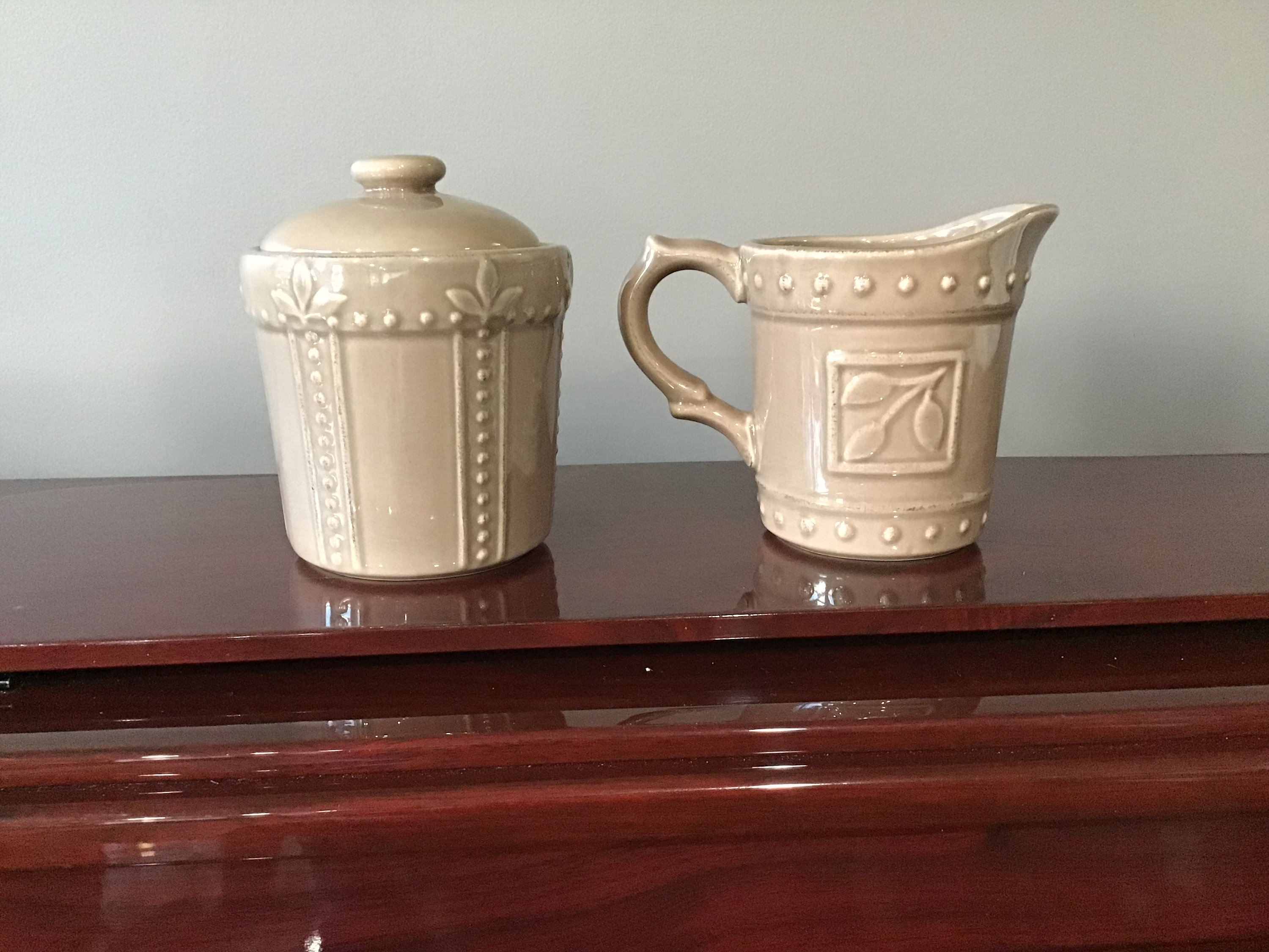 Sorrento Debby Segura Signature Suede Creamer and Sugar Set and Salt ...
