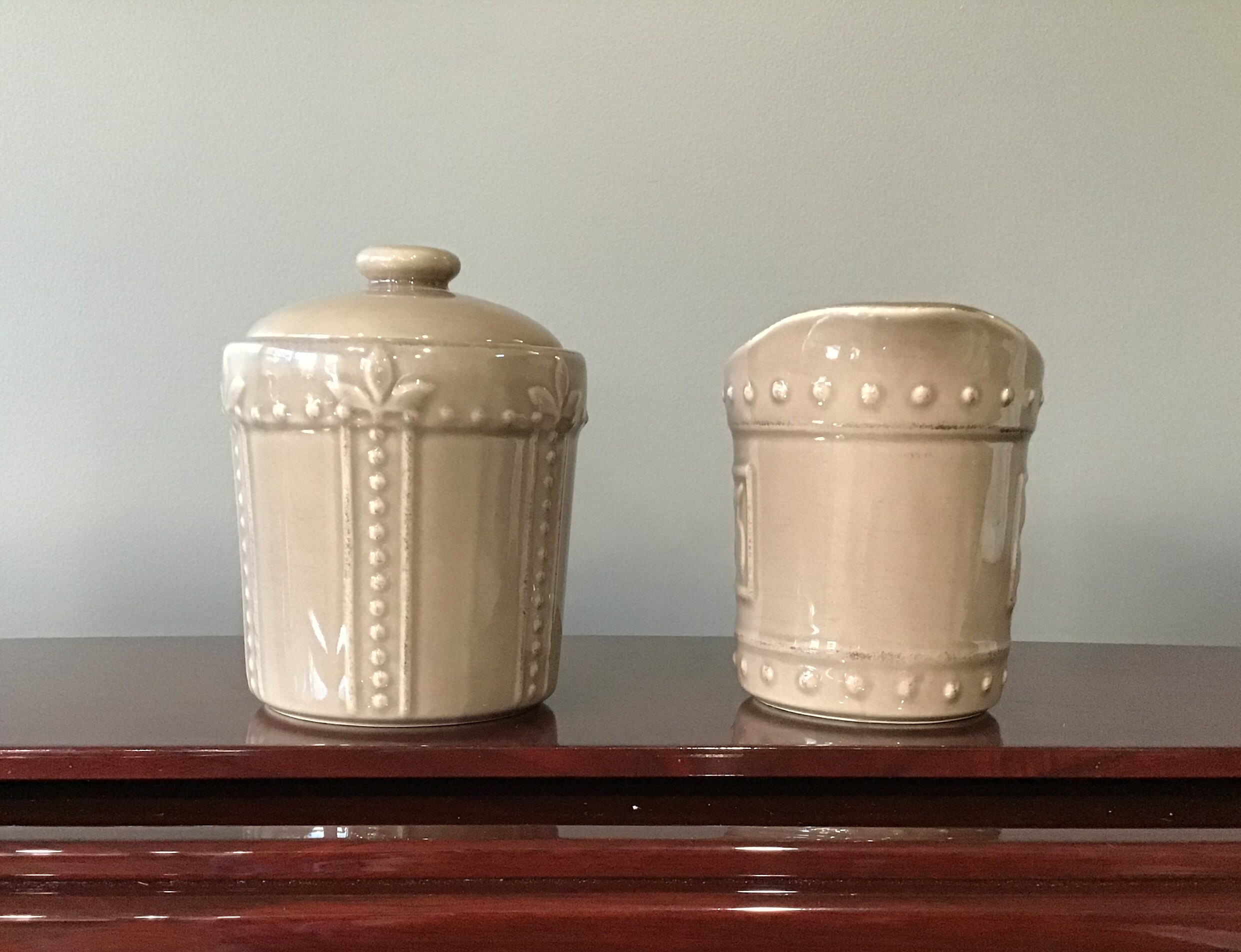 Sorrento Debby Segura Signature Suede Creamer and Sugar Set and Salt ...