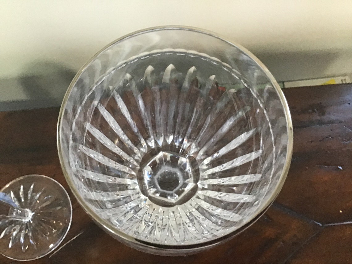 Miller Rogaska Infinity Crystal Wine Glasses or Goblets With Platinum ...